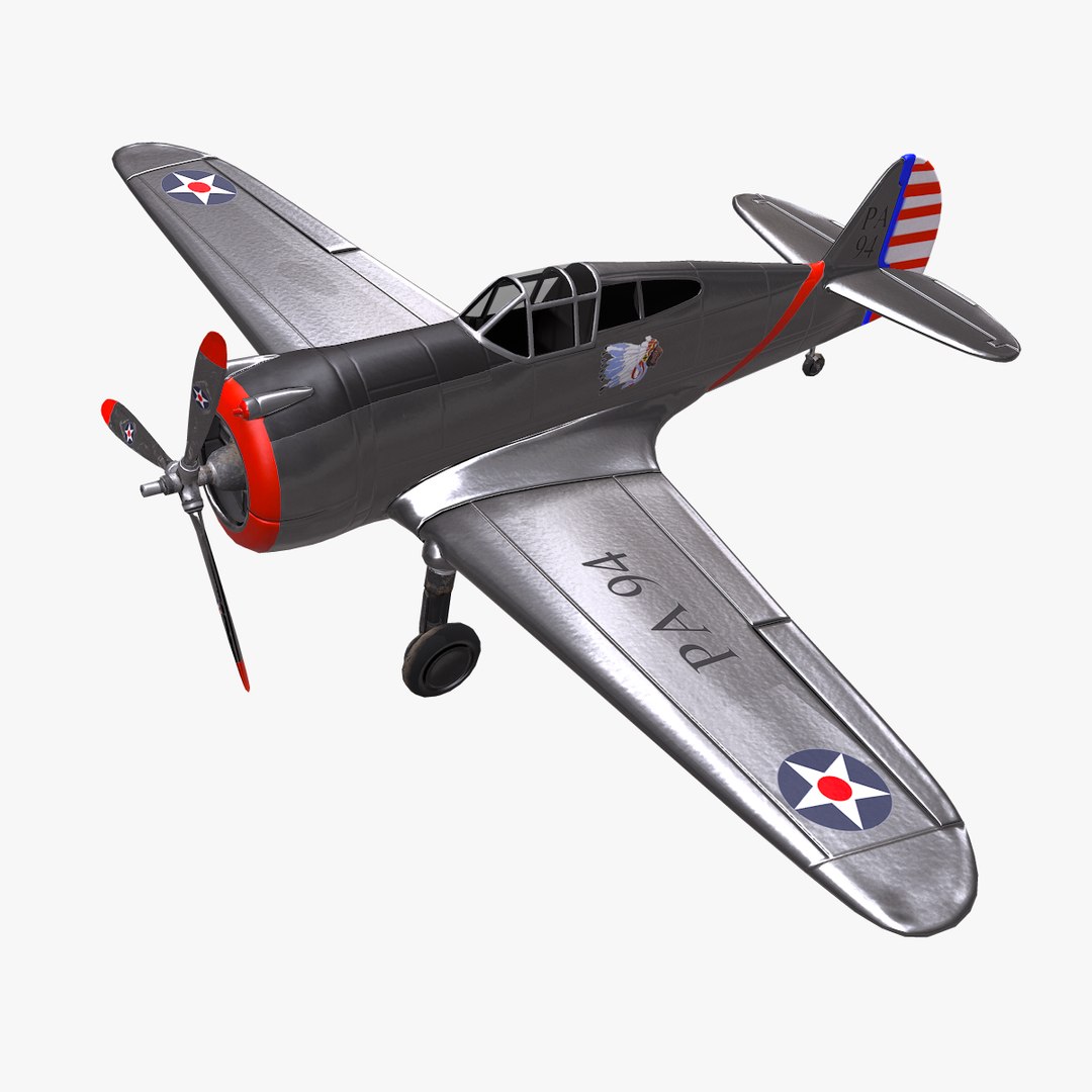 Curtiss P-36 Hawk Fighter Plane 3D - TurboSquid 1642551