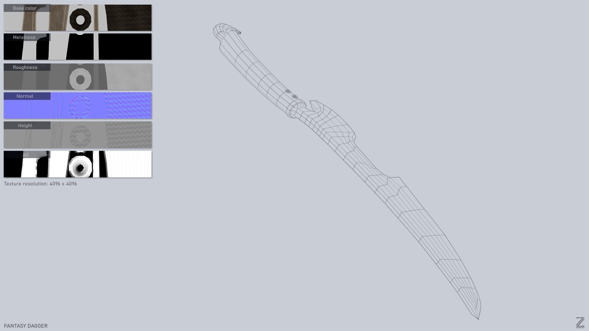 3D Fantasy Dagger Model - TurboSquid 2230855