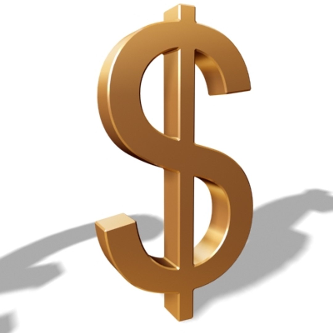 Money Symbol 3d Model