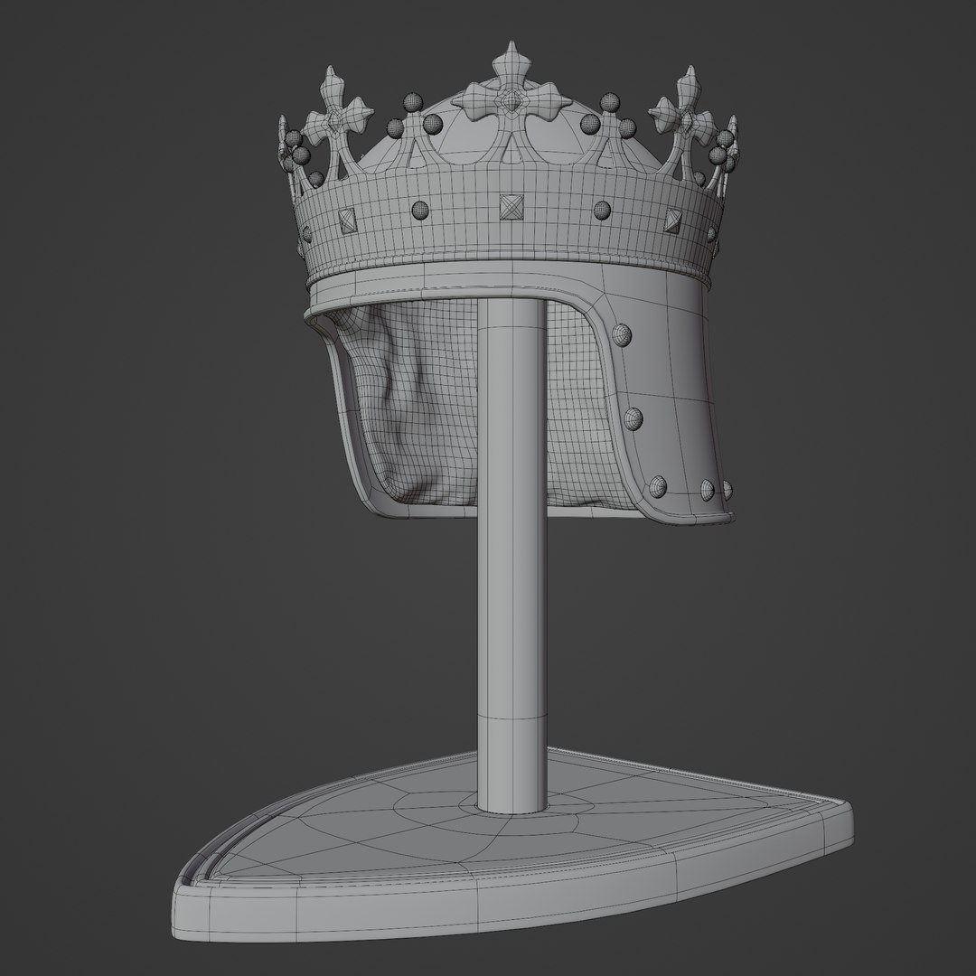 3D Medieval King Crown - TurboSquid 2071773