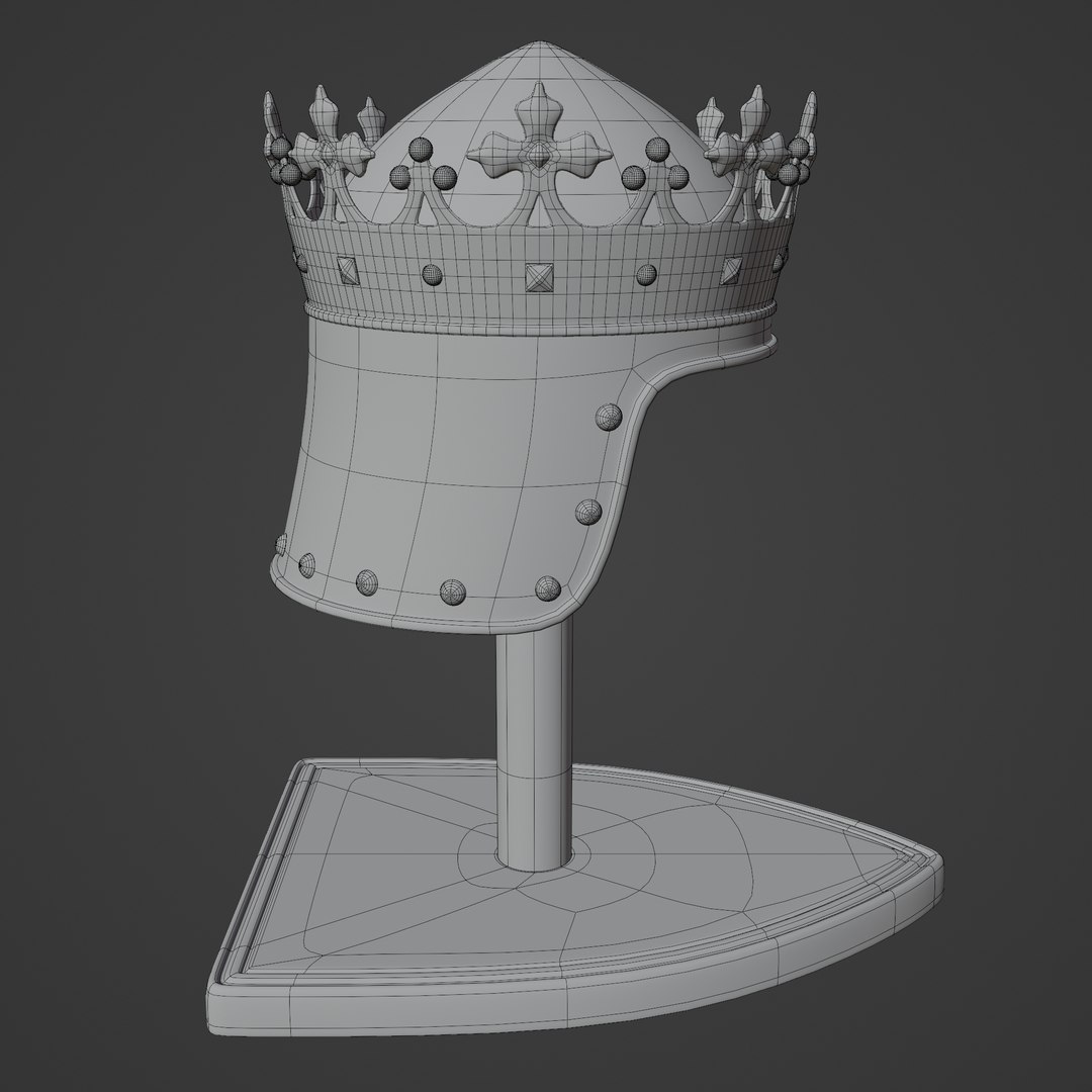 3D Medieval King Crown - TurboSquid 2071773