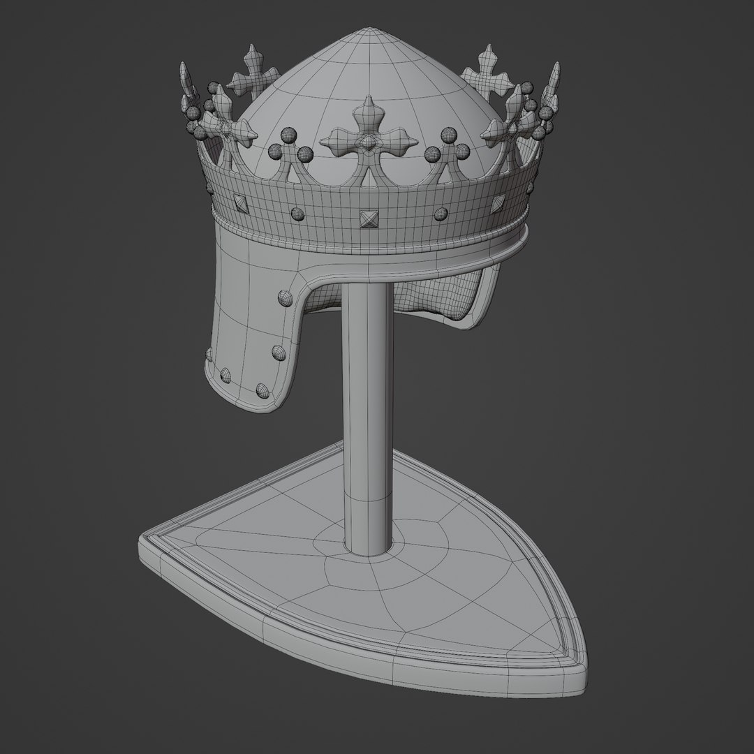 3D Medieval King Crown - TurboSquid 2071773