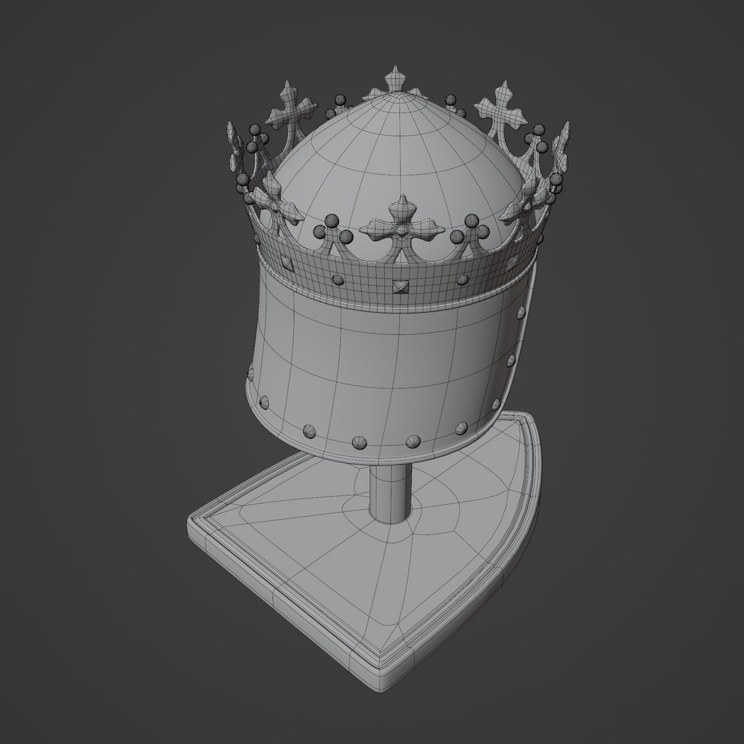 3D Medieval King Crown - TurboSquid 2071773