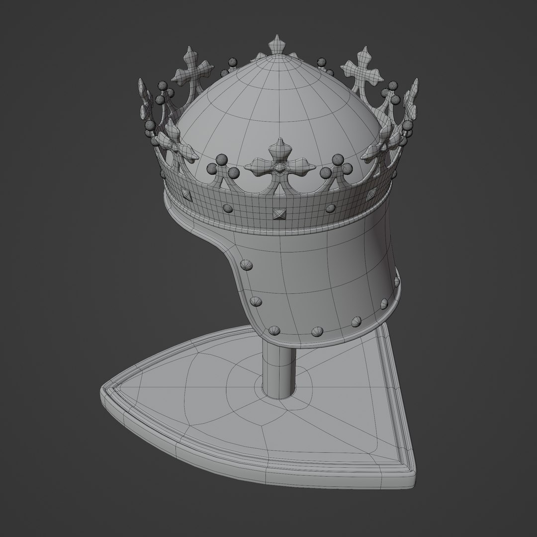 3D Medieval King Crown - TurboSquid 2071773