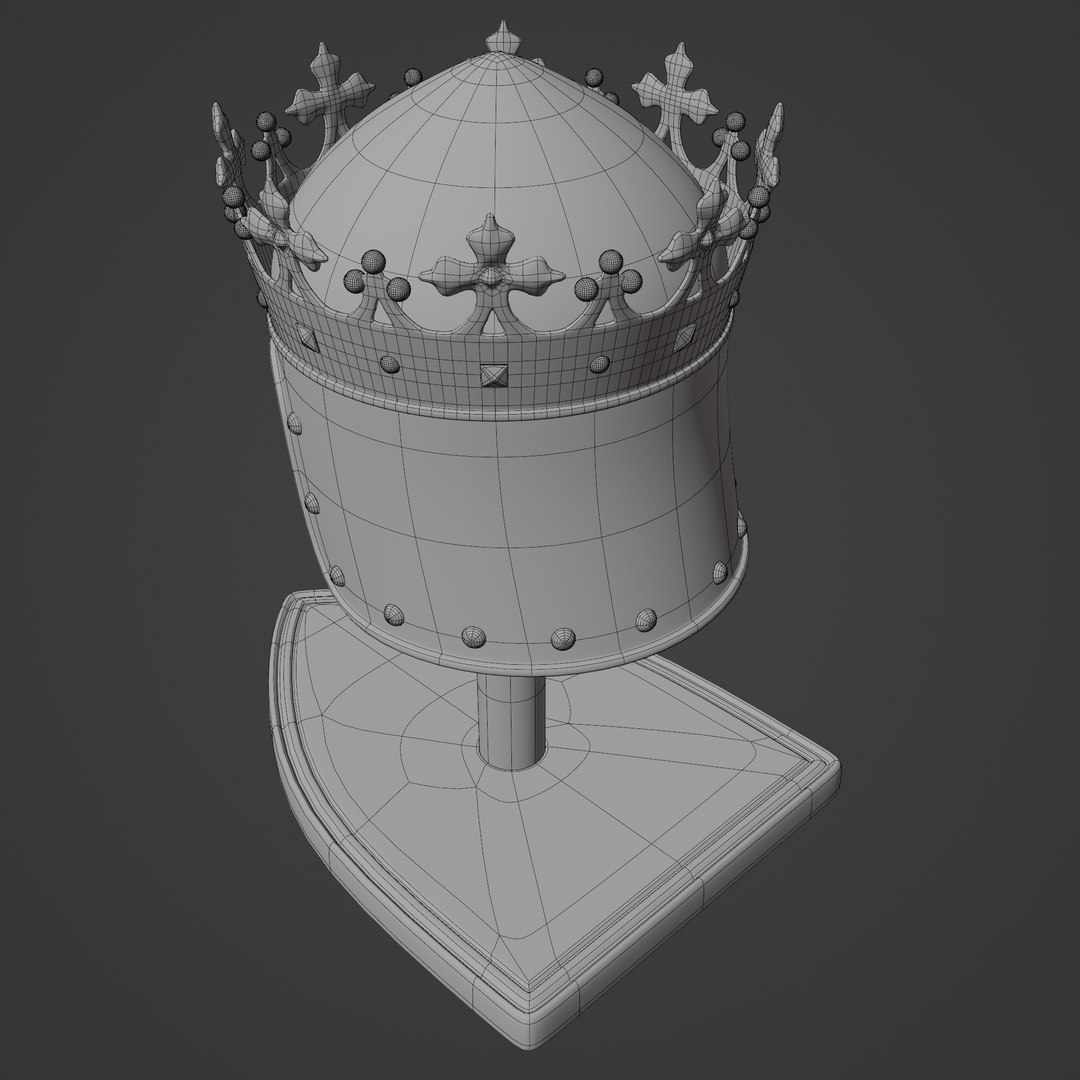 3D Medieval King Crown - TurboSquid 2071773