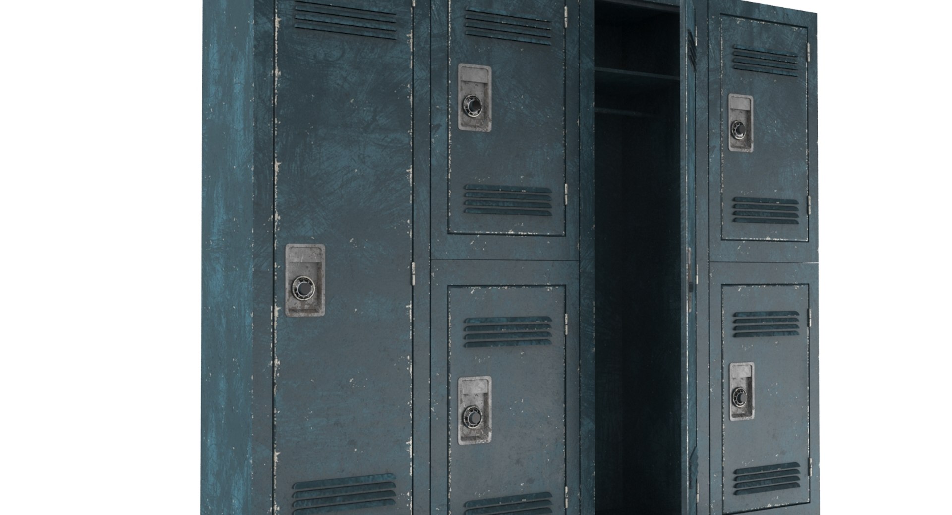 Old Lockers 3D Model - TurboSquid 1399259