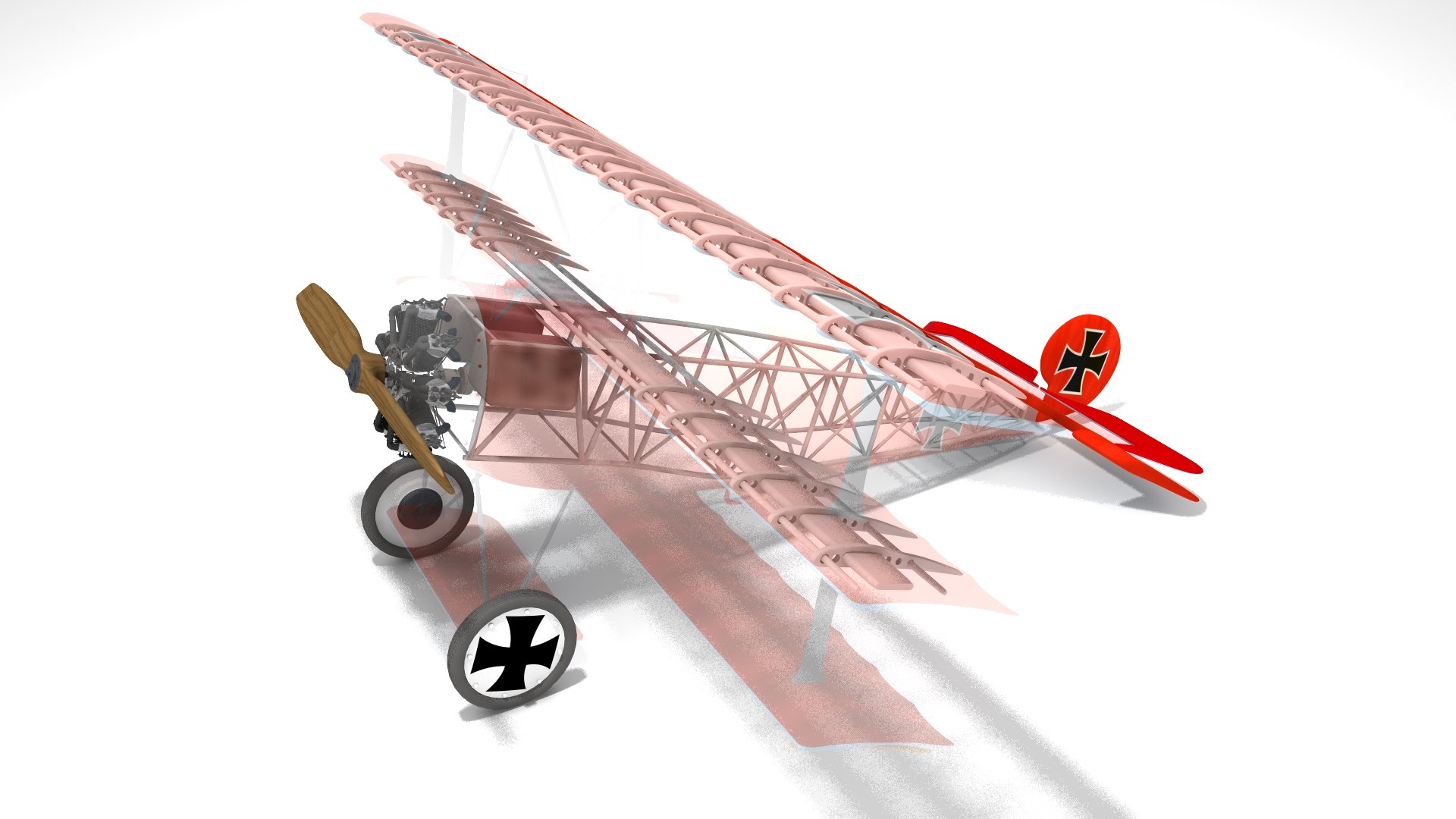 3D Fokker DR1 Triplane Fighter - TurboSquid 1720747