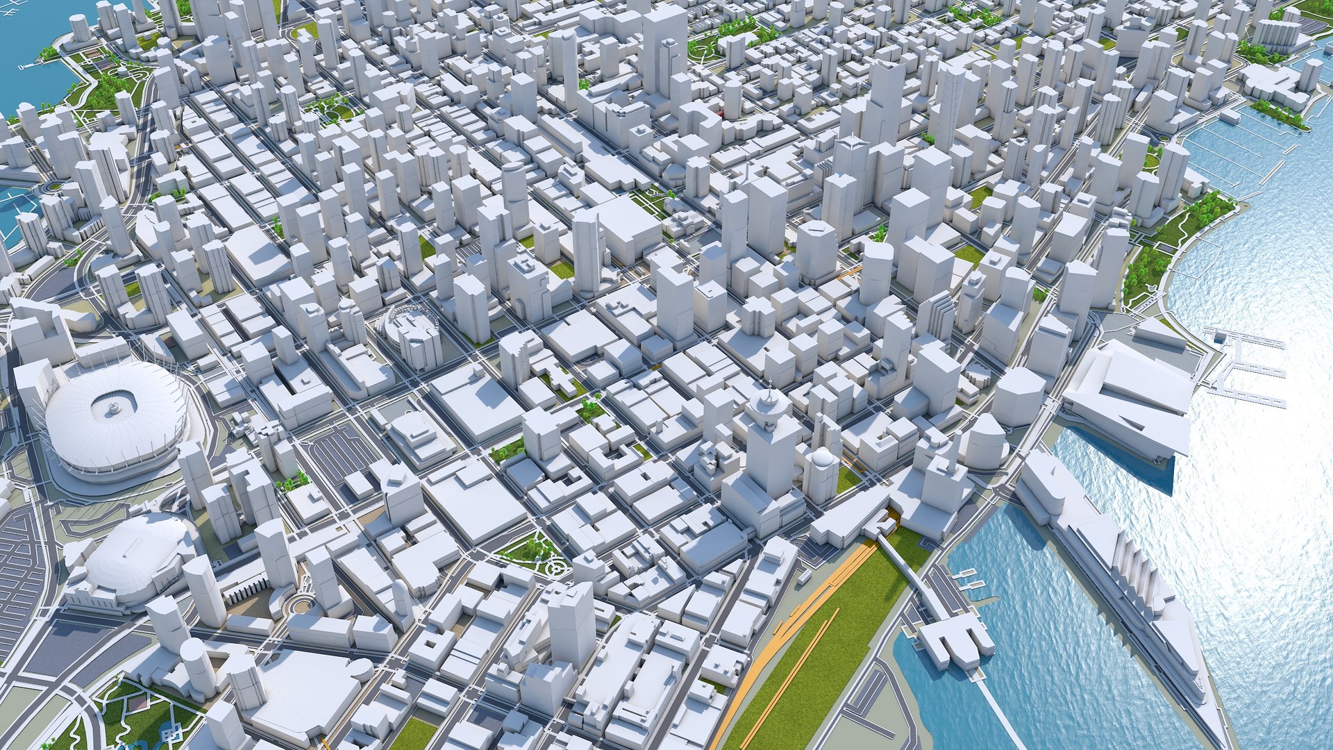 Vancouver Downtown Canada 3D - TurboSquid 1990131