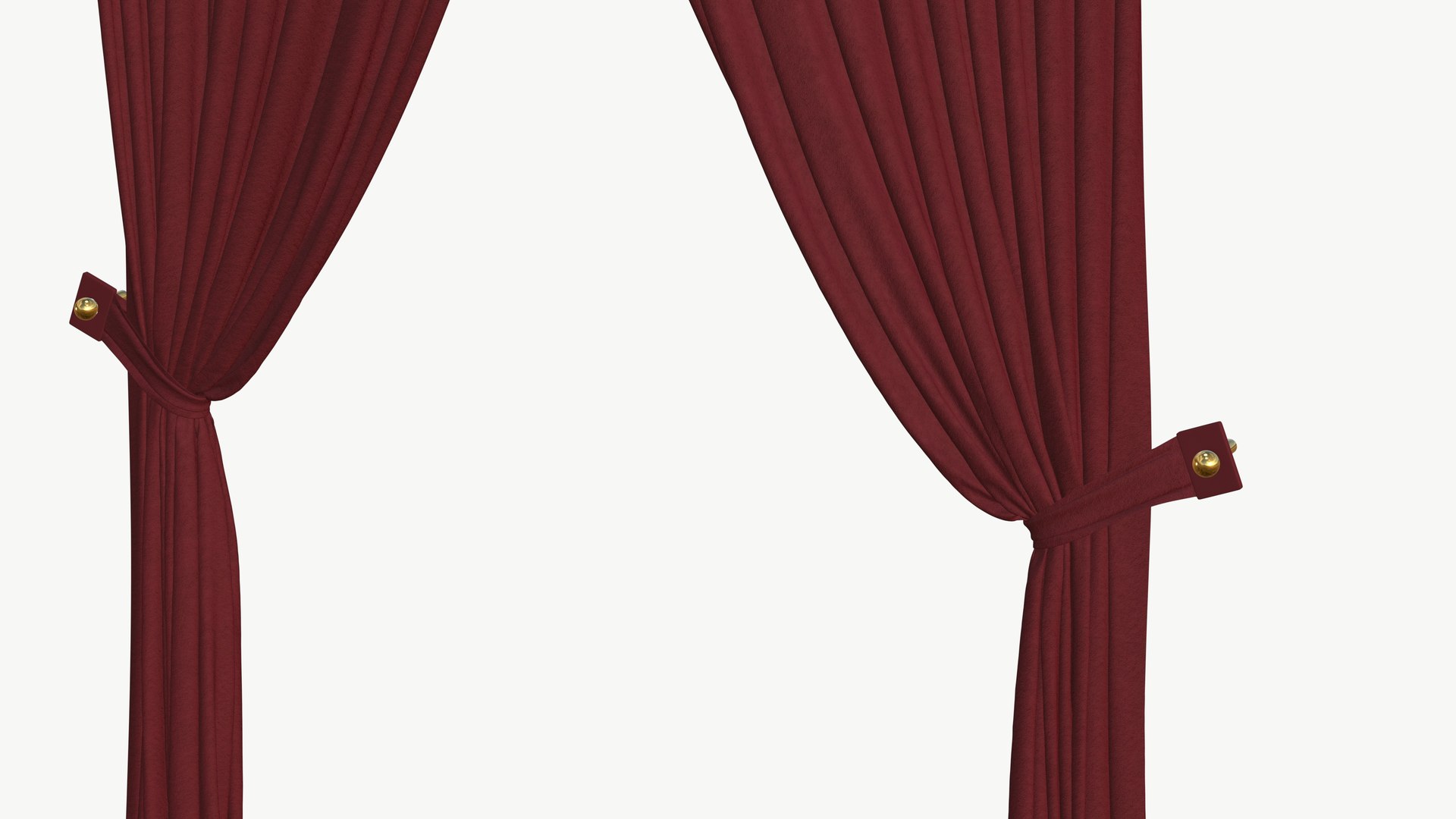 Curtain Realistic Velvet 3D model - TurboSquid 2075878