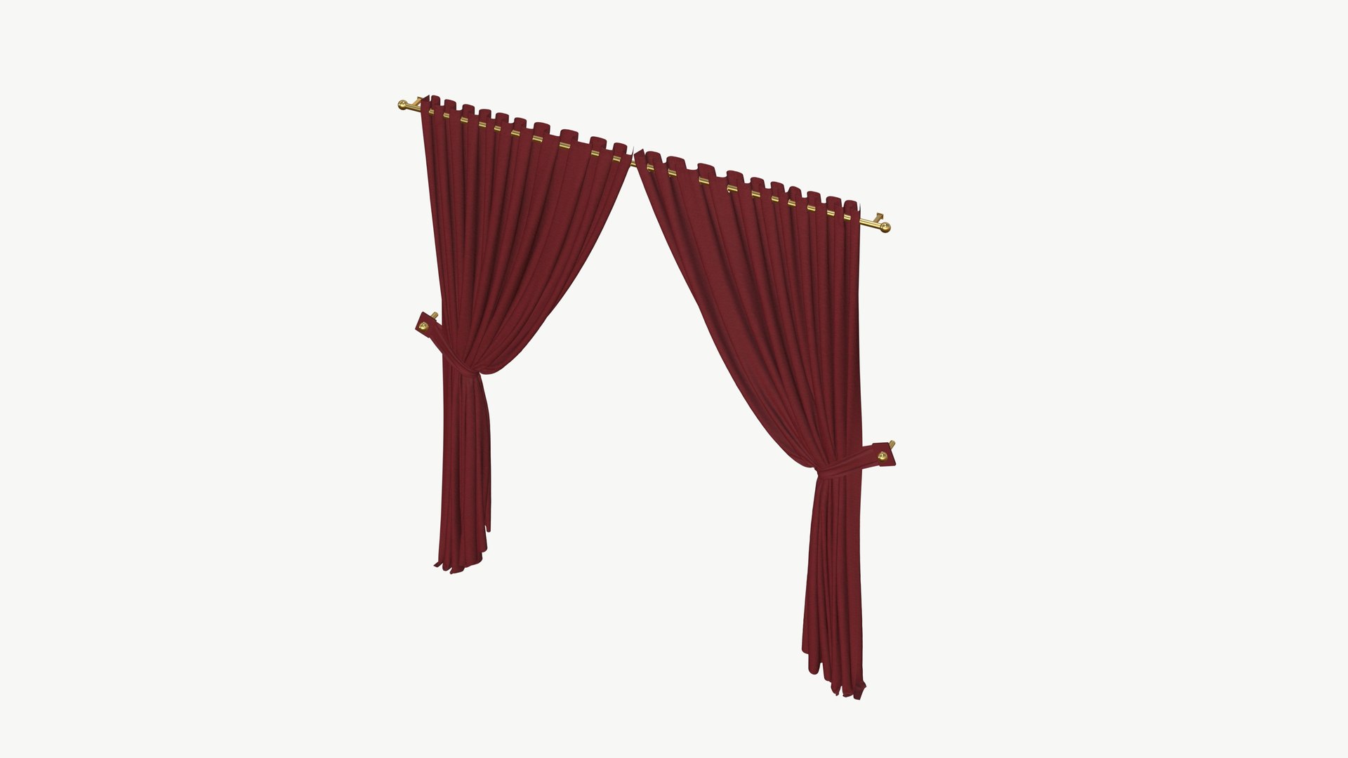 Curtain Realistic Velvet 3D model - TurboSquid 2075878