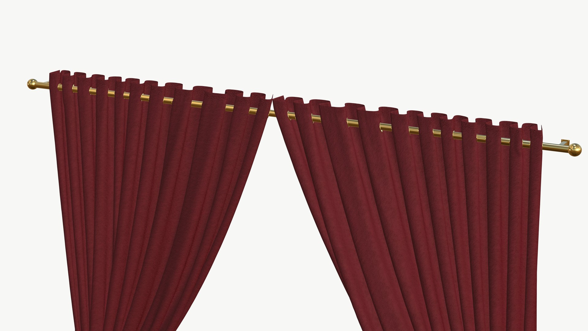 Curtain Realistic Velvet 3D model - TurboSquid 2075878