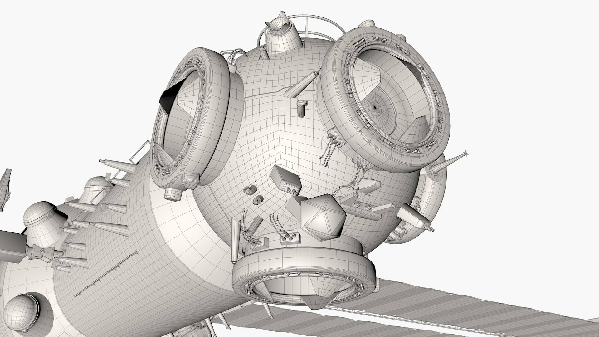 Tianhe Chinese Space Station 3D Model - TurboSquid 1840081