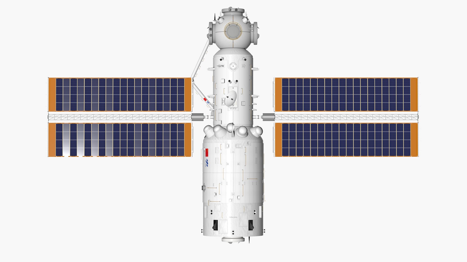 Tianhe Chinese Space Station 3D Model - TurboSquid 1840081