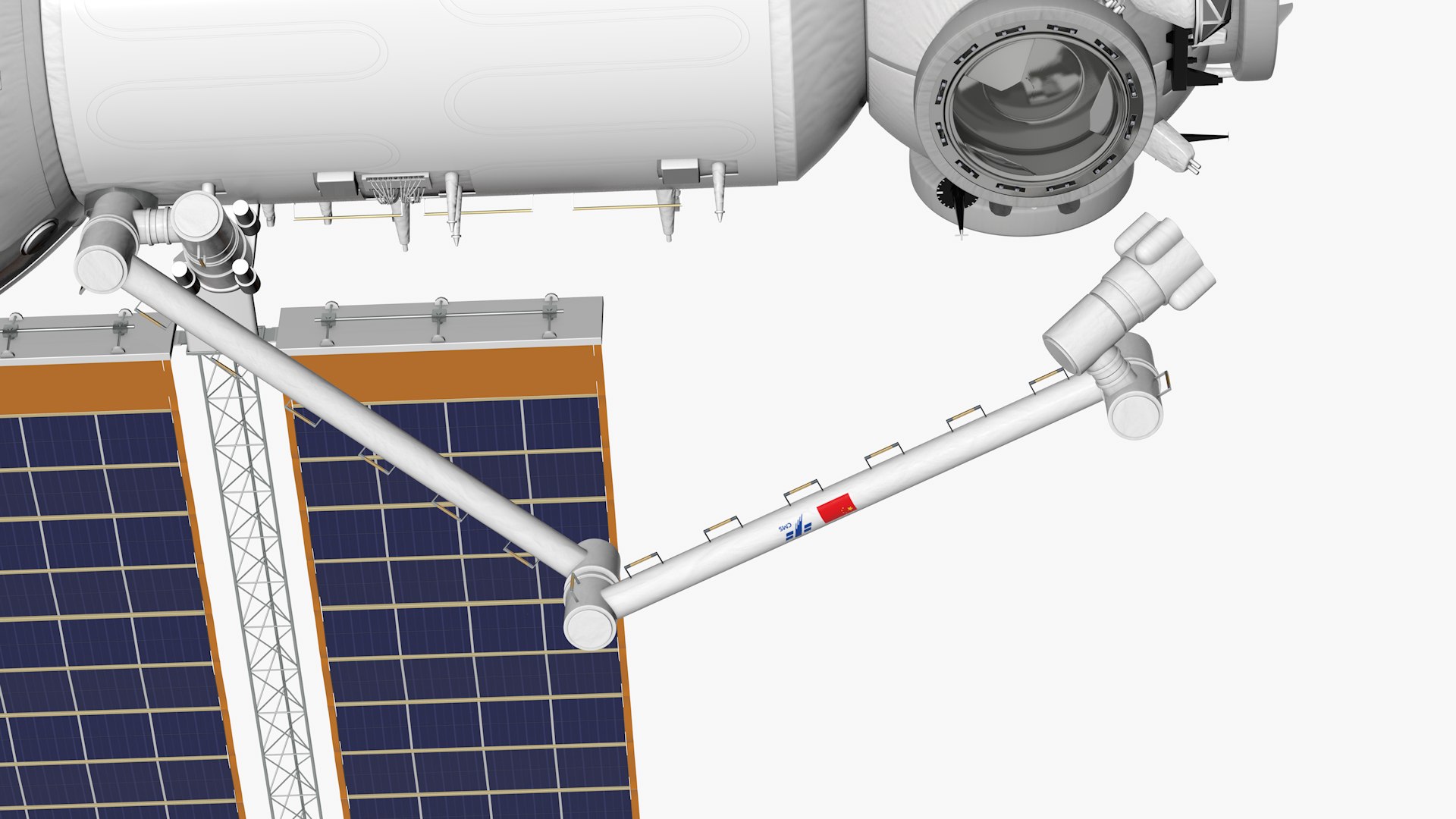 Tianhe Chinese Space Station 3D Model - TurboSquid 1840081