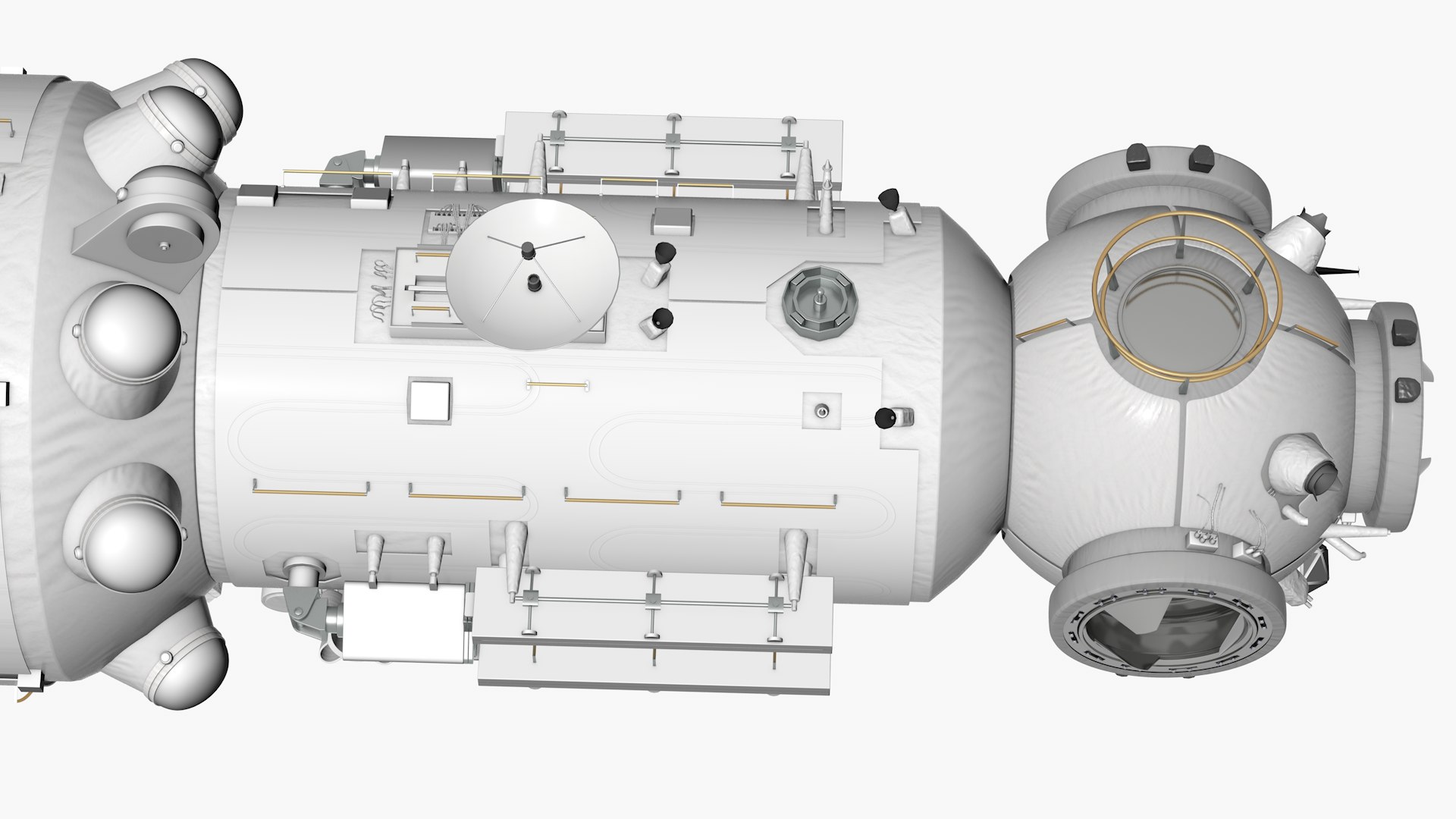 Tianhe Chinese Space Station 3D Model - TurboSquid 1840081