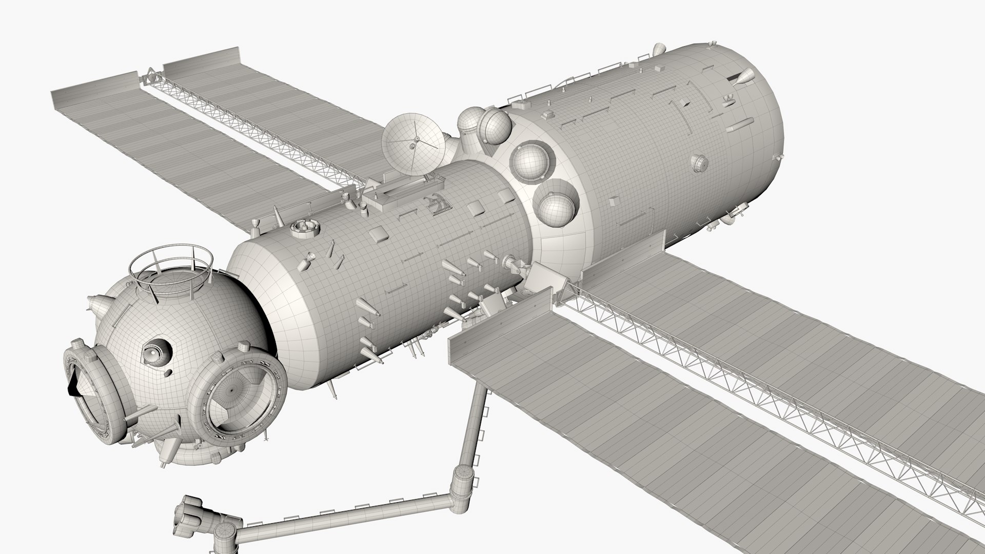 Tianhe Chinese Space Station 3D Model - TurboSquid 1840081
