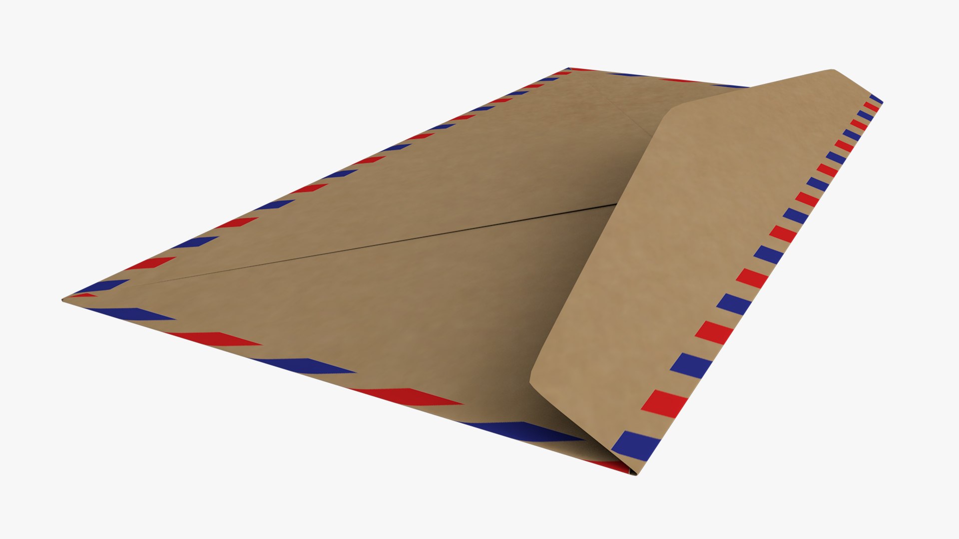 Air Mail Envelope Size DL Style BANKER 3D - TurboSquid 2218456