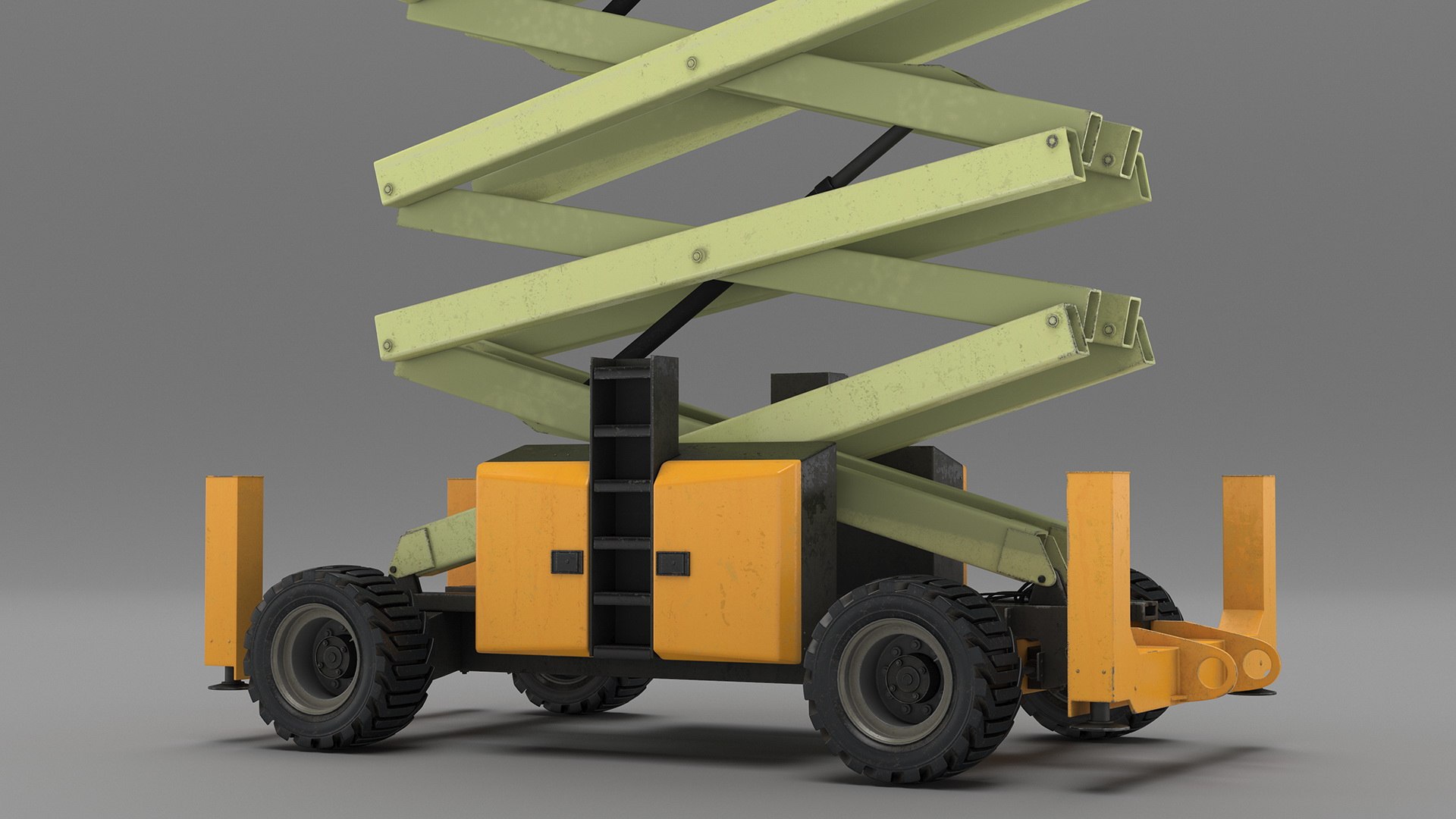 3D Industrial Scissor Lift Platform - TurboSquid 2230235