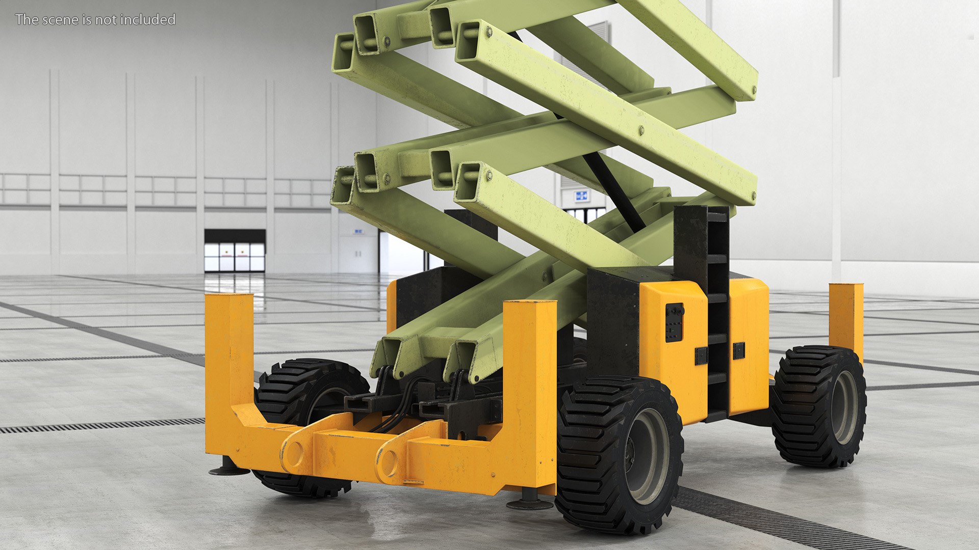 3D Industrial Scissor Lift Platform - TurboSquid 2230235