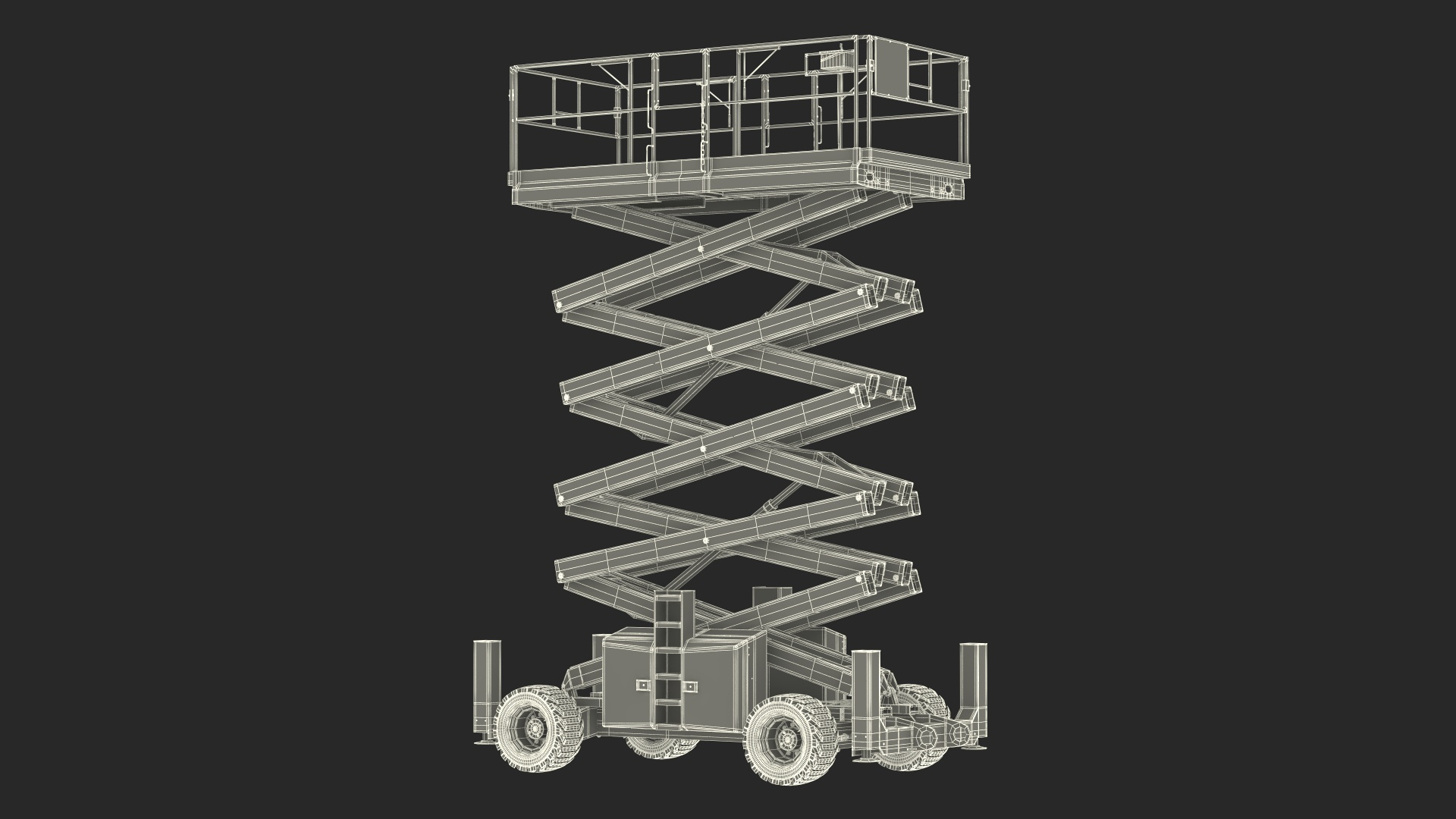 3D Industrial Scissor Lift Platform - TurboSquid 2230235