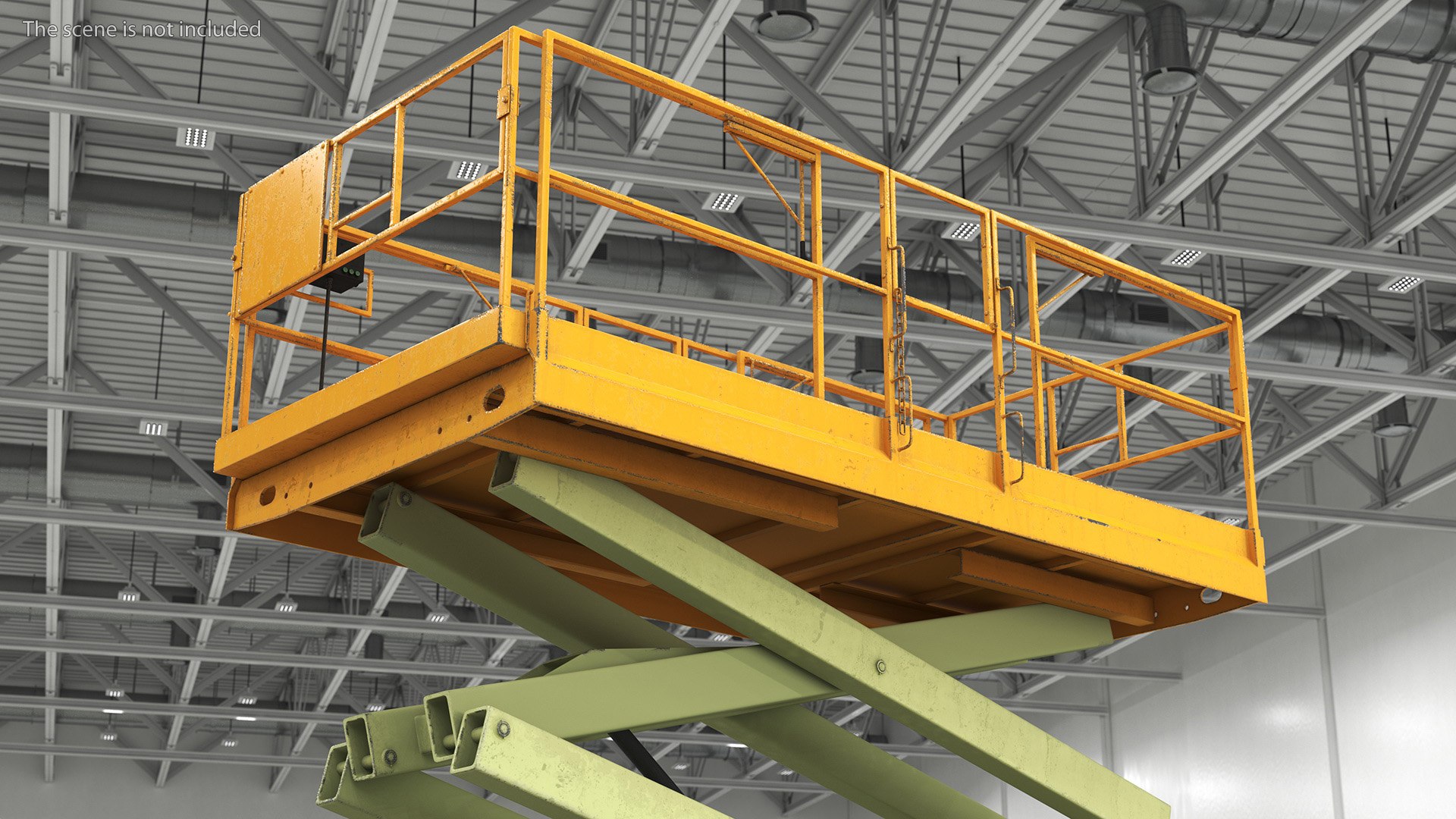 3D Industrial Scissor Lift Platform - TurboSquid 2230235