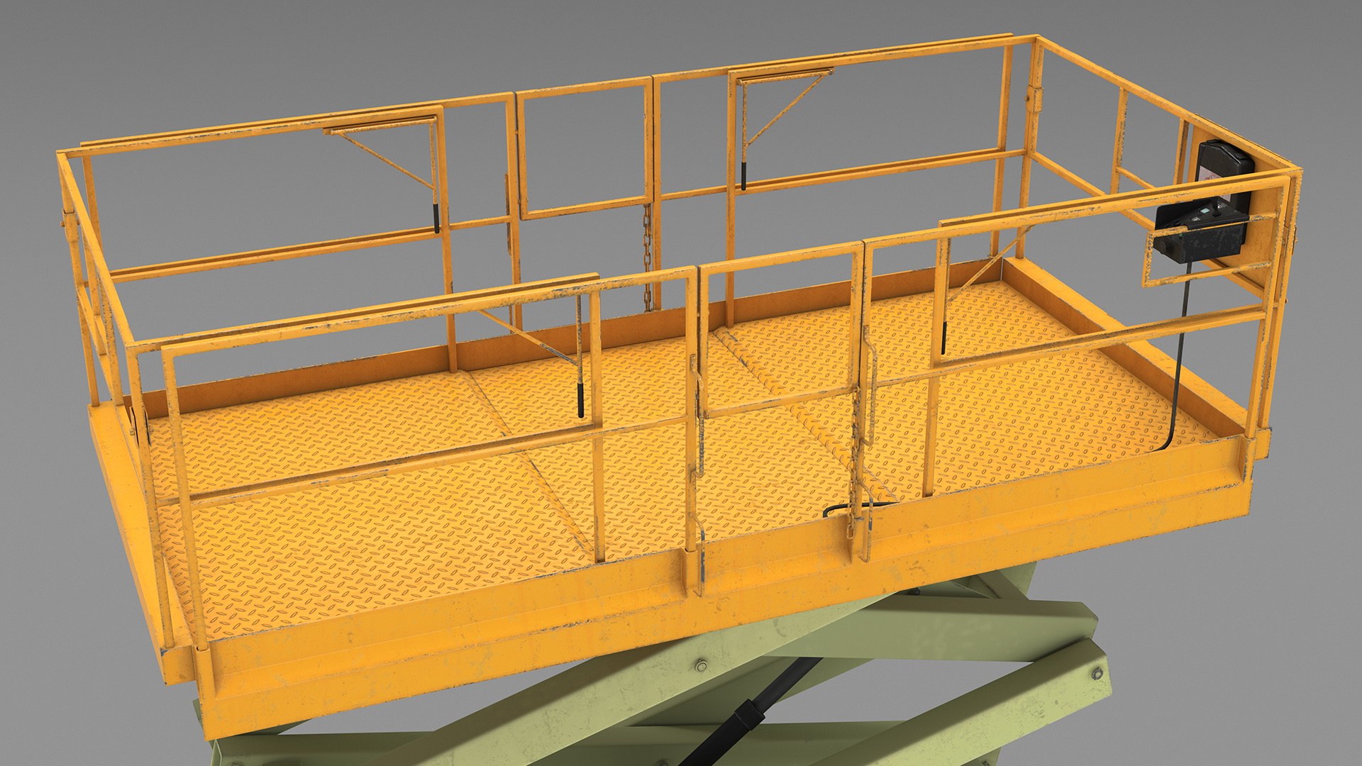 3D Industrial Scissor Lift Platform - TurboSquid 2230235