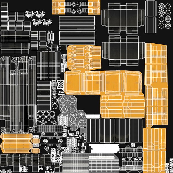 modelo 3d Plataforma elevadora de tijera industrial - TurboSquid 2230235