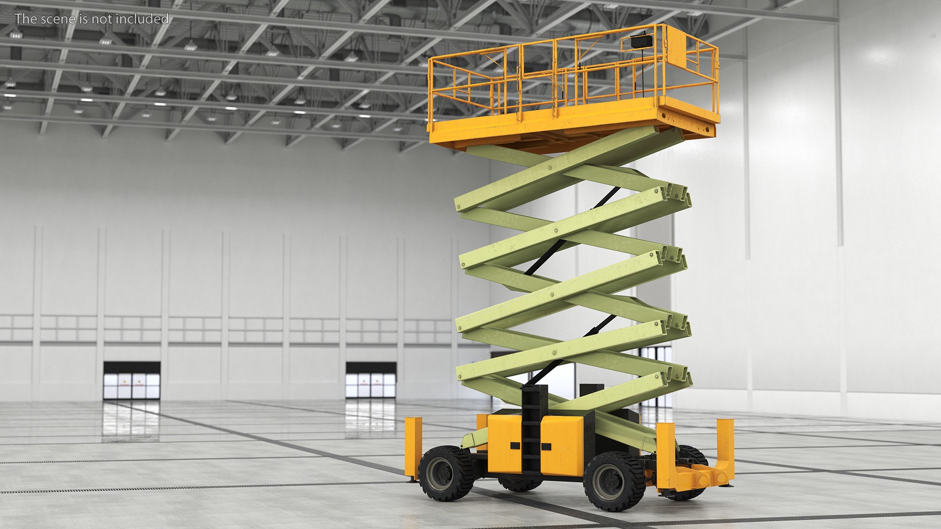 3D Industrial Scissor Lift Platform - TurboSquid 2230235