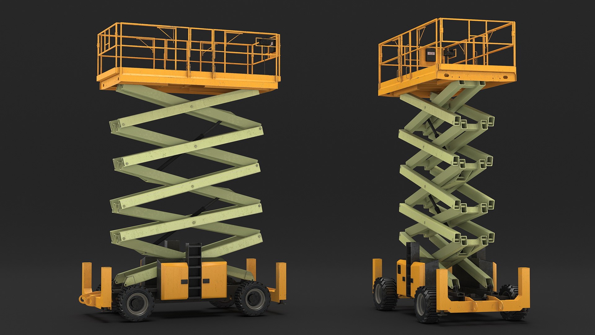 3D Industrial Scissor Lift Platform - TurboSquid 2230235