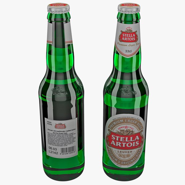 lightwave stella artois beer bottle
