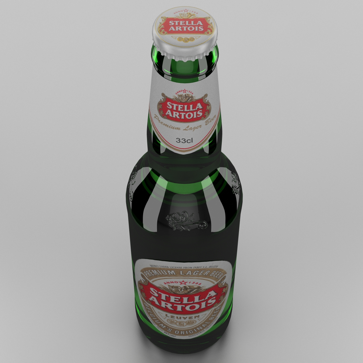 lightwave stella artois beer bottle
