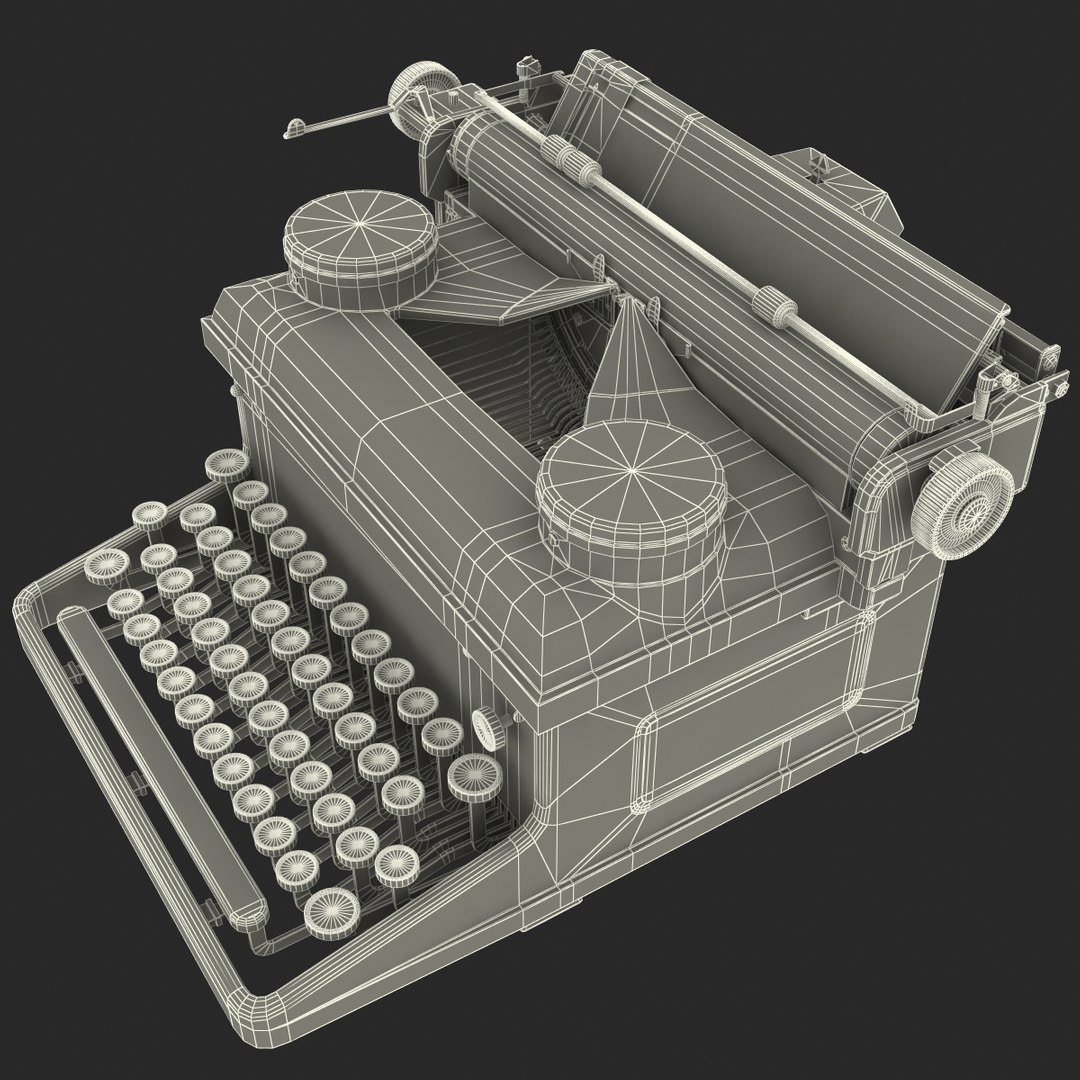 3d model typewriter royal