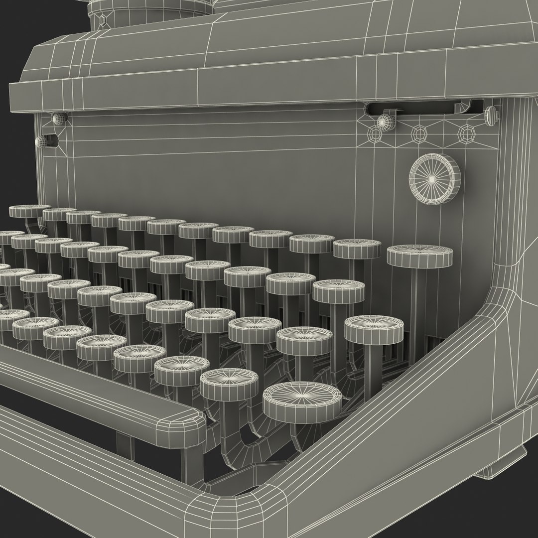 3d model typewriter royal