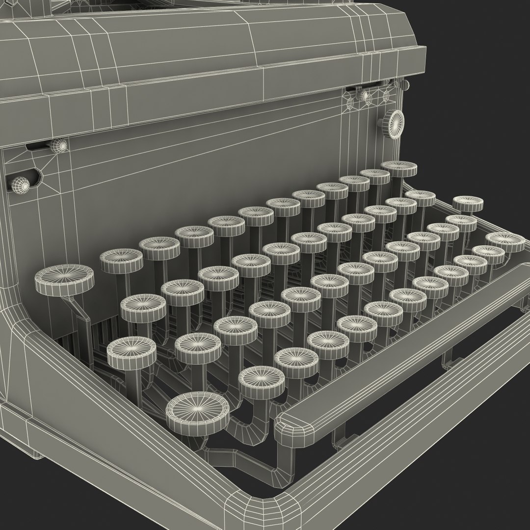 3d model typewriter royal