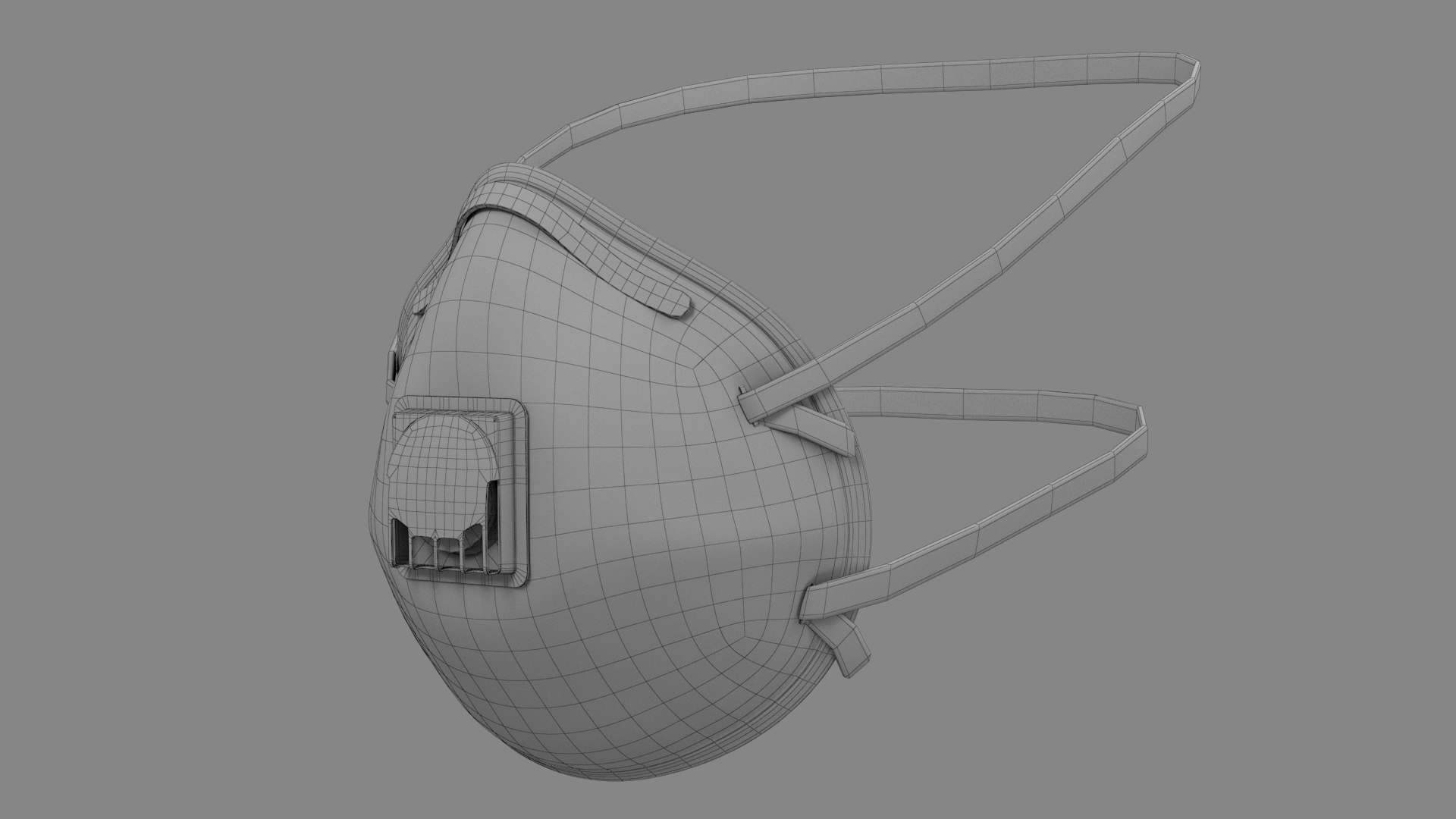 N95 Particulate Respirator Mask 3D Model - TurboSquid 1525624