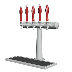 beer taps handles 3d model