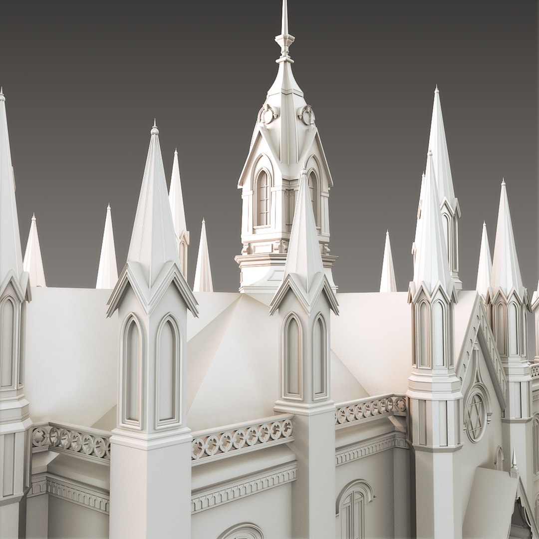 3d Model Gothic Cathedral