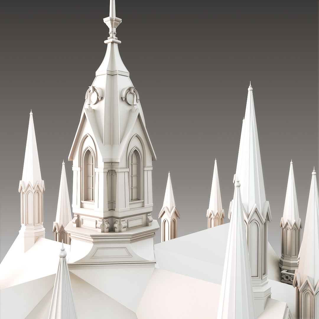 3d Model Gothic Cathedral