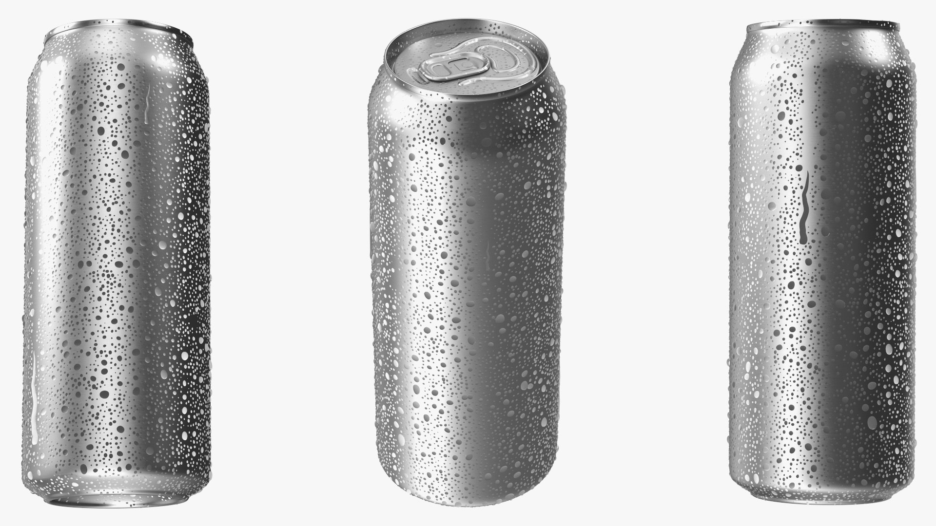 Aluminum Can Water Drops 500ml 3D Model - TurboSquid 2139730