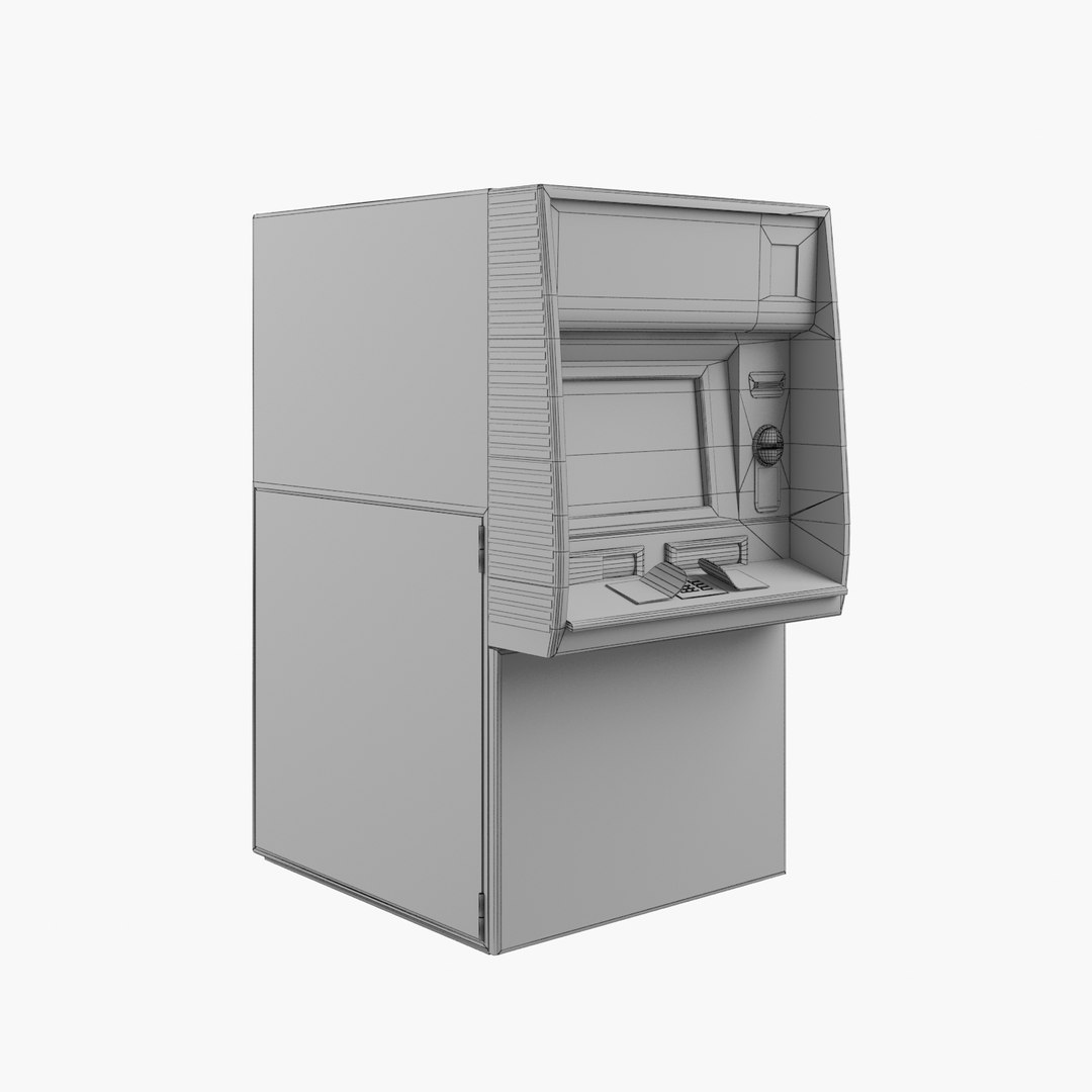 3d Model Of Atm Machine Cash