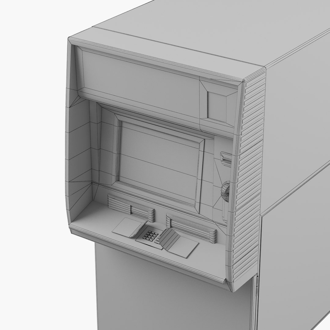 3d Model Of Atm Machine Cash