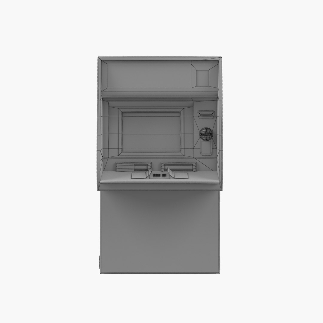 3d Model Of Atm Machine Cash