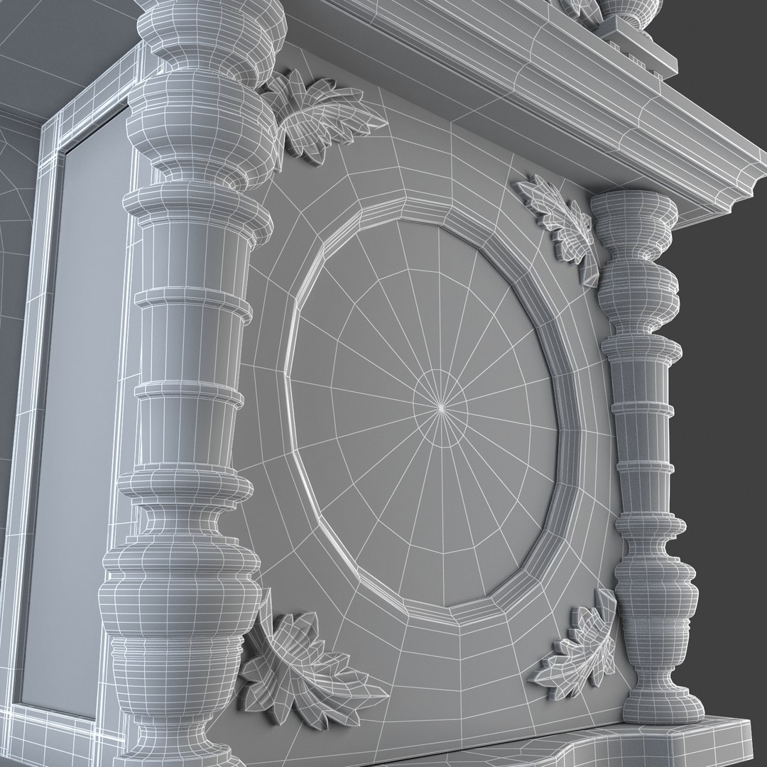 Old Wood Clocks 3d Model