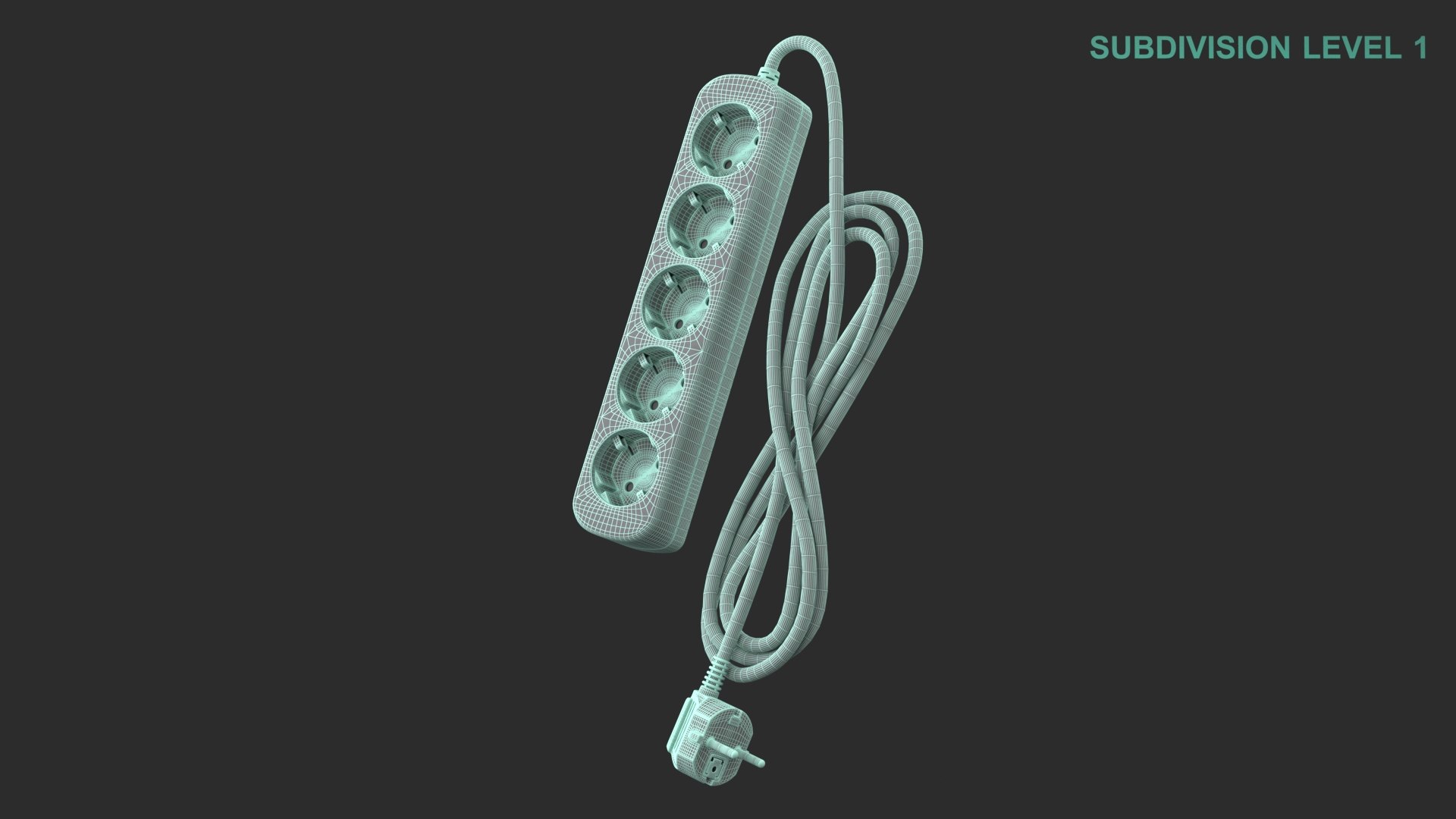 Power Strip 3D Model - TurboSquid 2145735