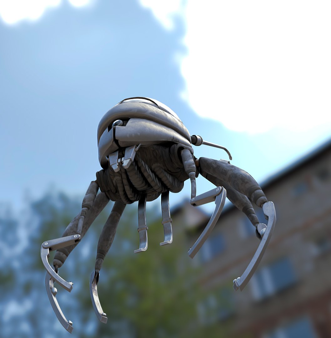 Maya Insectoid Robot Pbr