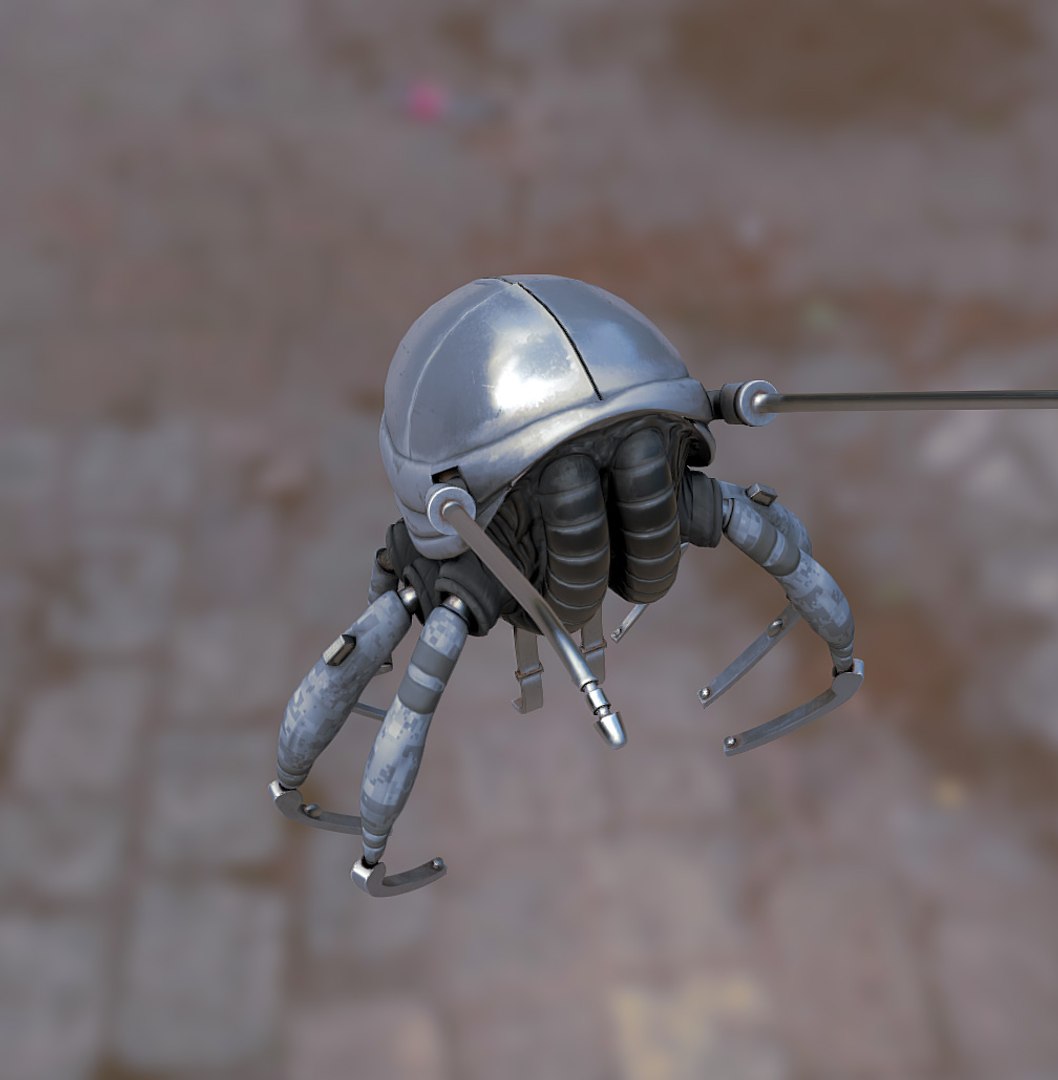 Maya Insectoid Robot Pbr