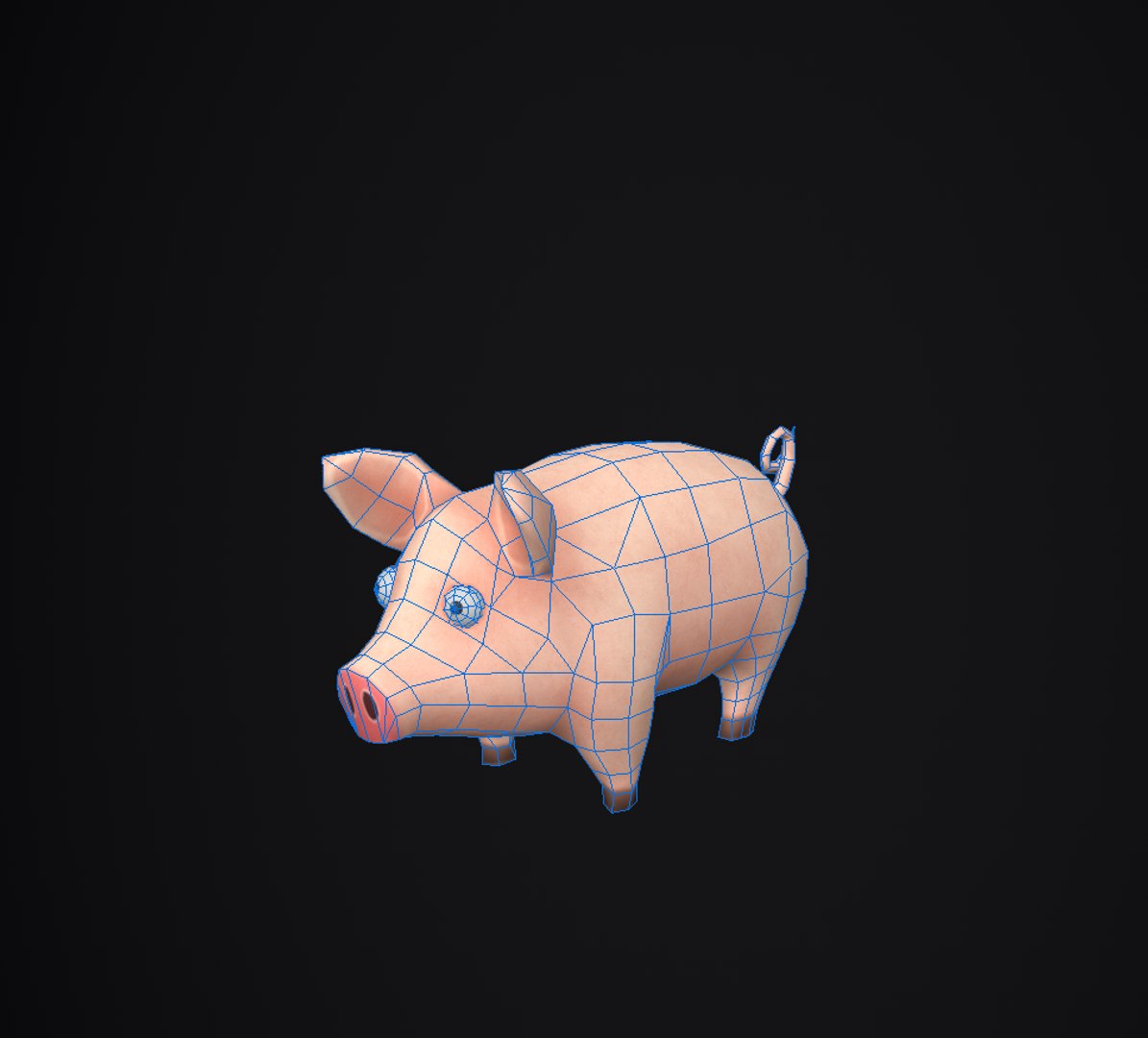 Stylized Pig 3D Model - TurboSquid 1373013