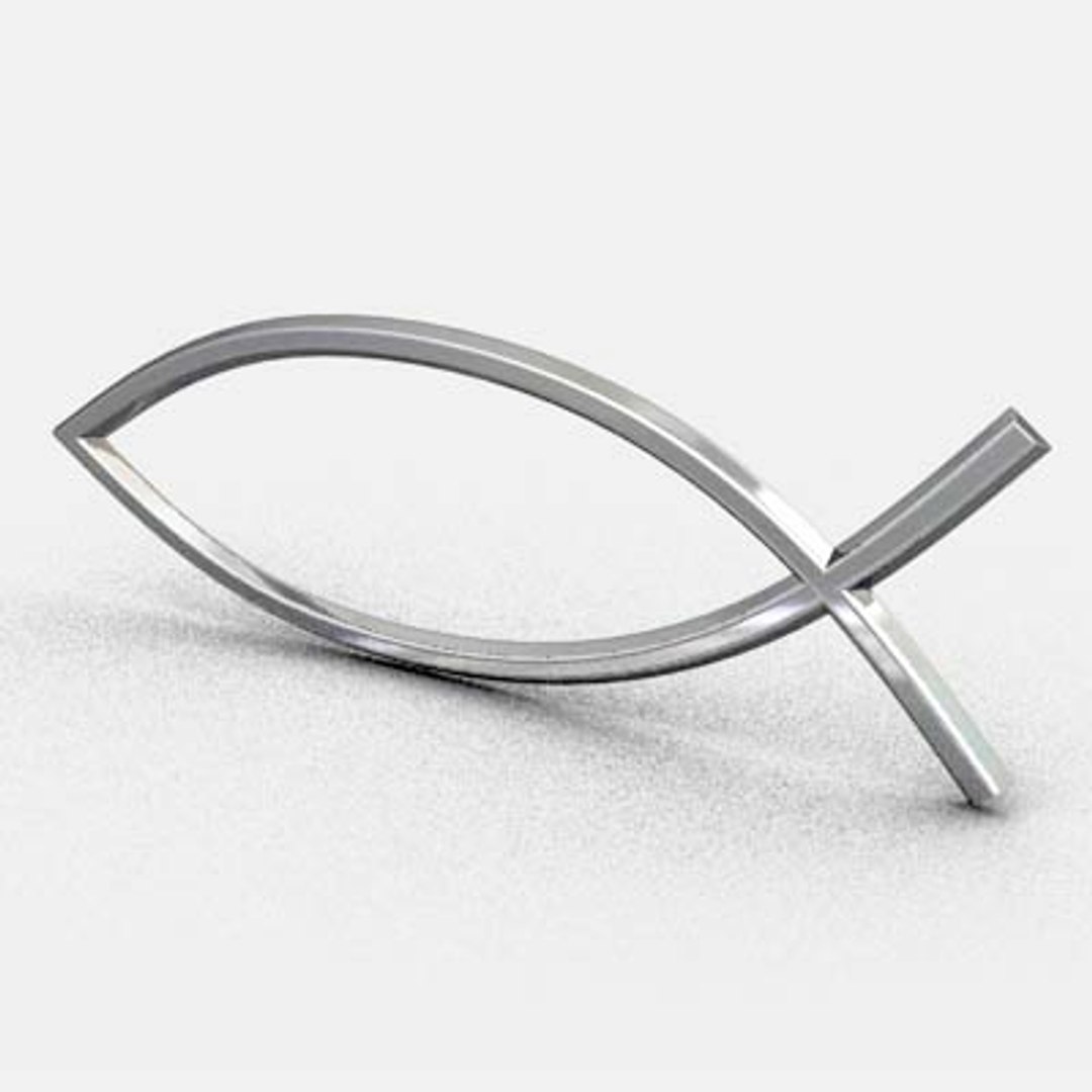 Jesus Fish 3d Model