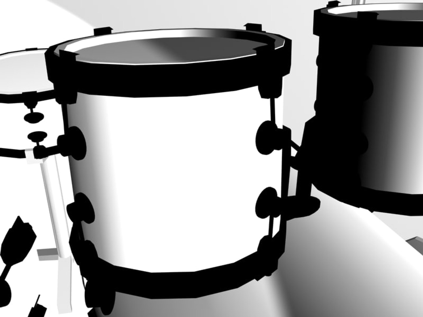 Drum Set Rev 3d Model