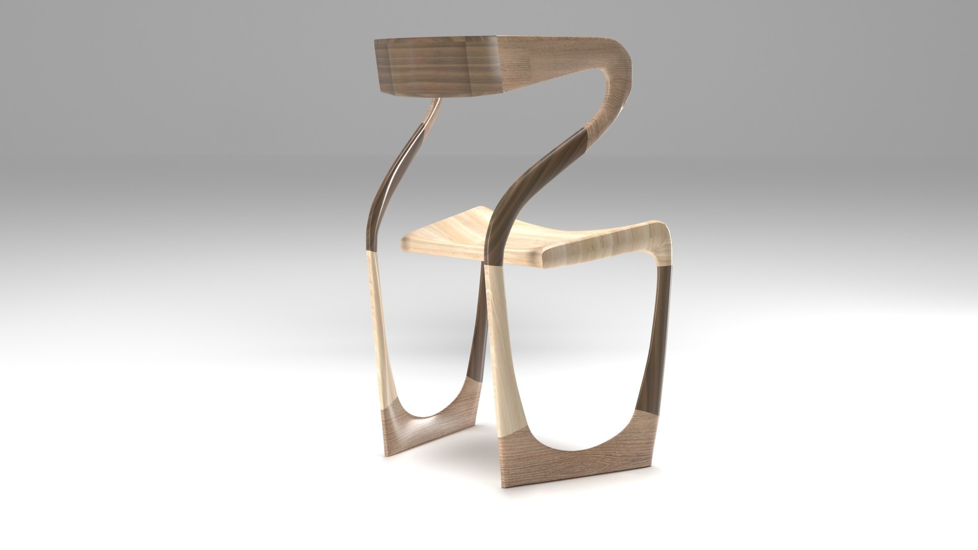 3D S Chair Handmade Abstract Wooden Chair By Tom Vaughan - TurboSquid ...